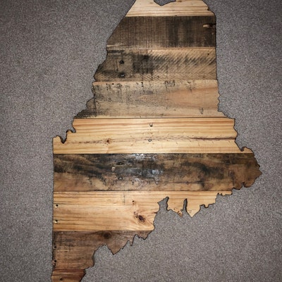 Any State Sign Reclaimed Wood Pallet Sign Rustic Home - Etsy