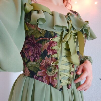 Rococo Fashion Soft Stays Tapestry Corset, 18th Century - Etsy