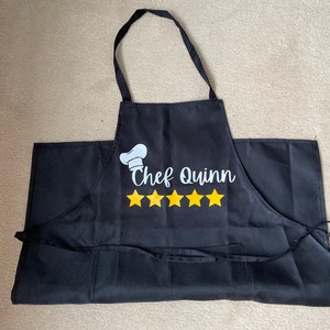 Five Star Chef Apron Custom Kitchen Apron Polyester - Etsy