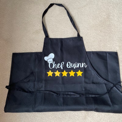 Five Star Chef Apron Custom Kitchen Apron Polyester - Etsy