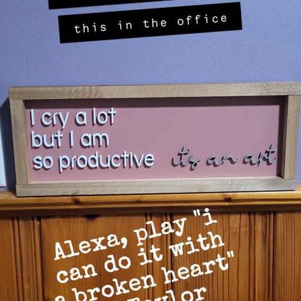 I Cry a Lot but I Am so Productive - It's an Art - TTPD - Taylor Swift ...