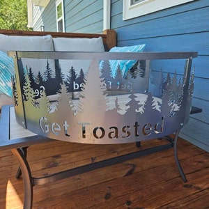 Fishing Fire Pits Fishing Fire Ring Pits Heavy Duty Outdoor - Etsy