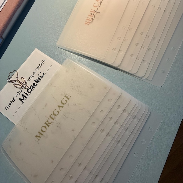 A6 Frosted Envelope Cash Stuffing Envelope Money Budget Envelope Pink ...
