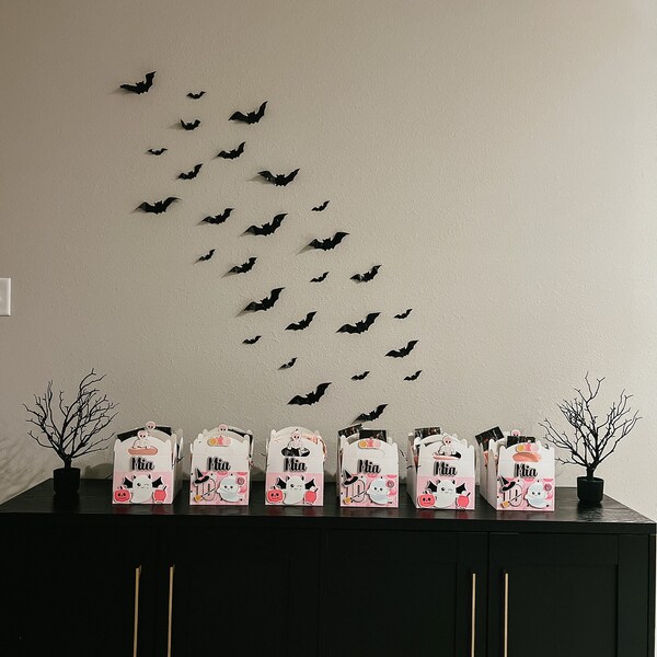 Halloween Party Favor Boxes|cute Ghost Birthday Boxes|pink Halloween ...