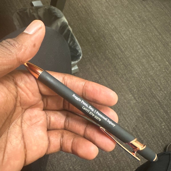 Custom Wedding Rose Gold Pens, Personalized Business Pens, Bulk Custom ...
