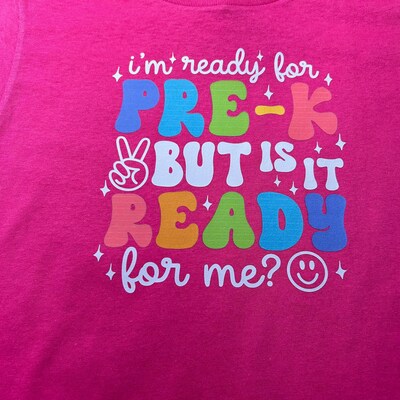 Pre-k Svg, I'm Ready for Pre K but is It Ready for Me Svg, Retro First ...