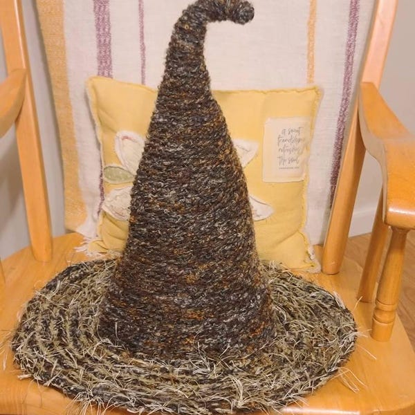Black Witch Hat Sparkly Wizard Hat Fantasy Hat Cosplay Hat Shock ...