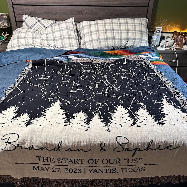 Custom Family Name Tapestry Throw, Family Tree Blanket Throw, Papa ...