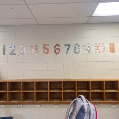 Bunting and Display Banners Daisy Gingham Neutrals Classroom - Etsy