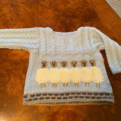 Cute Baby Sheep Sweater, Jacket, Hat and Scarf Knitting PATTERN PDF ...