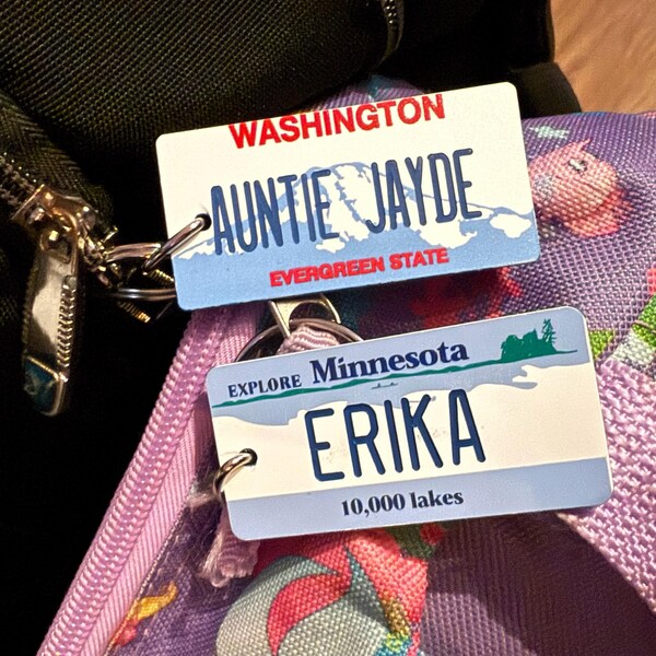 Personalized College University Keychain Tags - Machine Engraved ...