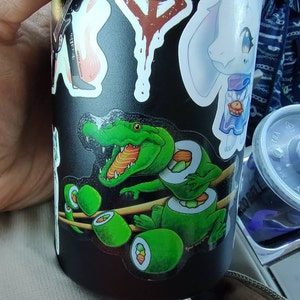 PUNK MANATEE STICKER Waterproof Sticker Vinyl Sticker Manatee Tattoo ...