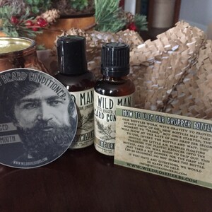 Beard Care Gift Set Wild Man TWO PACK Beard Oil Conditioner and Beard ...