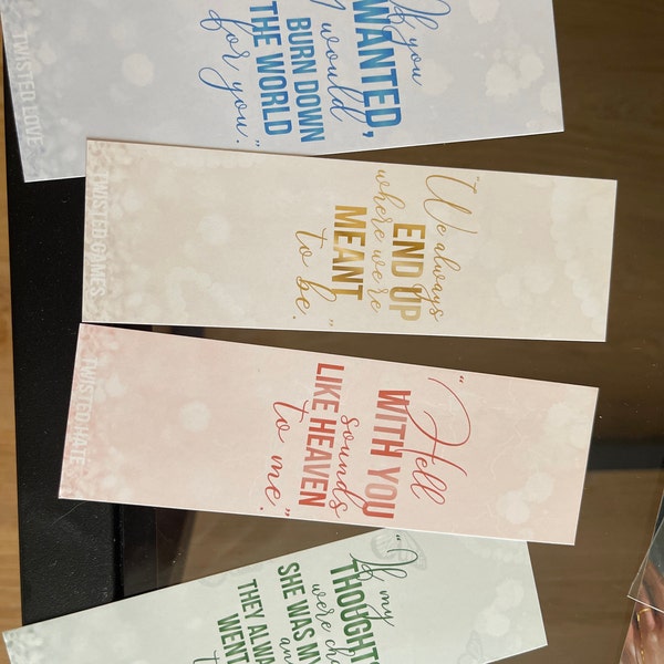 83. Twisted Series Inspire Bookmark Set Inspired Bookmarks Twisted Love ...