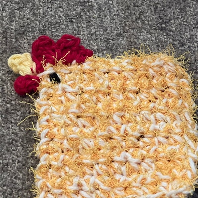 Crochet Pattern, Chicken Kitchen Scrubby Crochet Pattern, Chicken ...