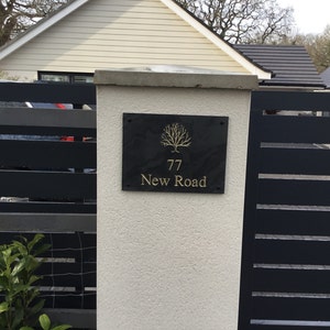 Personalised Deep Engraved Slate House Sign - Etsy