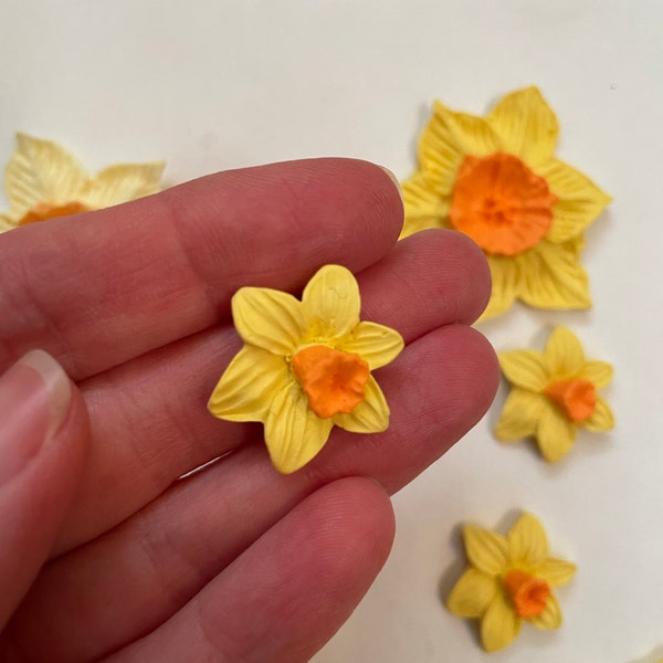 Small Spring Daffodil Flower Single Design 6 Cavity Repeat Silicone ...