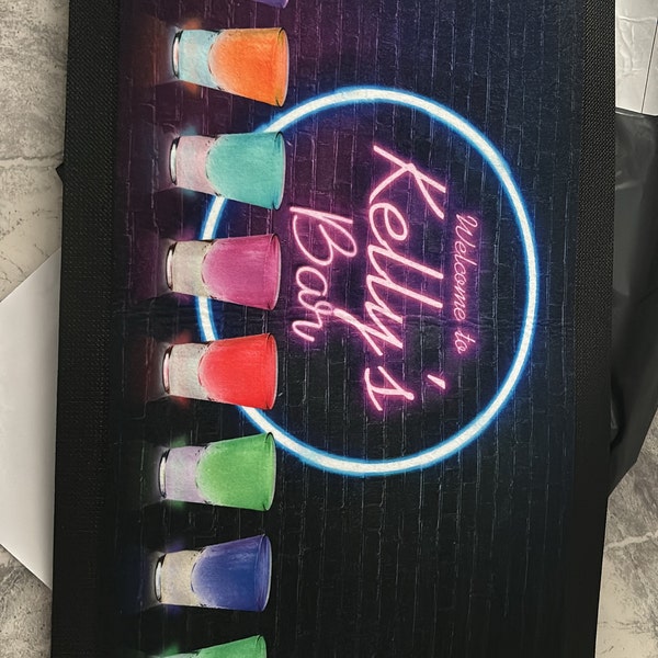 Club Tropicana Bar Sign - Printed Metal Sign A4 Home Bar Cocktail Sign ...