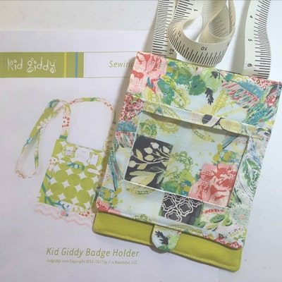 Badge Holder ID Holder PDF Pattern - Etsy