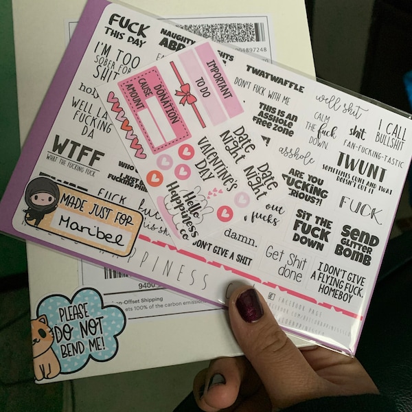 Swear Words and Insults Planner Stickers - Quote Sheet - Etsy