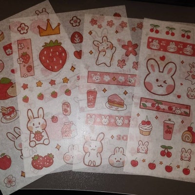 VOLZZI KOREAN STICKERS Adorable Cute Kawaii Korea Sticker Mini Bear ...