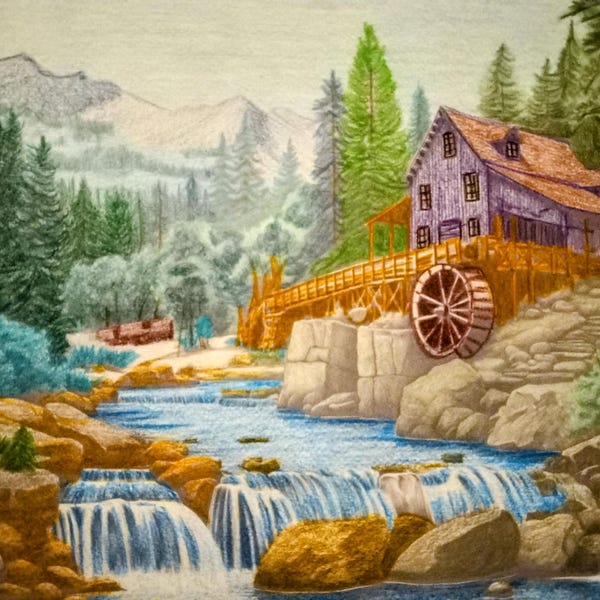 English Countryside Village Coloring Pages for Adults and for Kids for ...