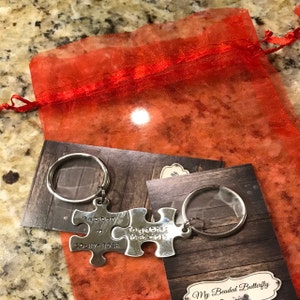 Personalized Keychain Couples Keychains, Better Together, Puzzle ...