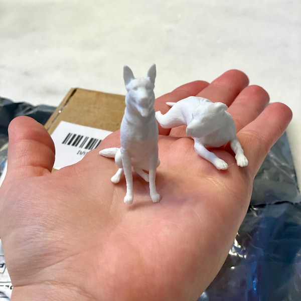 3D Printed Irish Red Setter Dog Statue - Ready-to-paint Unpainted ...