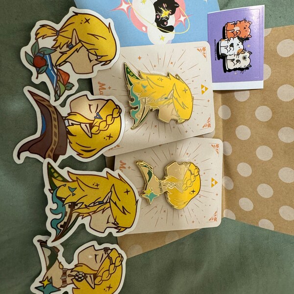 TOTK Link & Zelda Hard Enamel Pin Loz Pins Pin Collection - Etsy