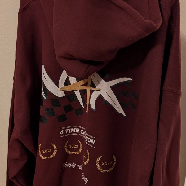 M4X Max Verstappen Hoodie Red Bull Racing F1 Gift 4-time Champion ...