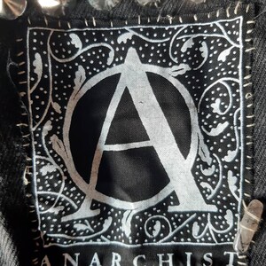 ANARCHIST Patch Pretty Type A is the First Letter of the - Etsy