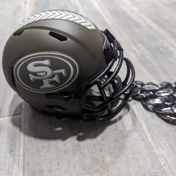 San Francisco 49ers Mini Helmet Gold Fan Chain/necklace! Perfect for ...