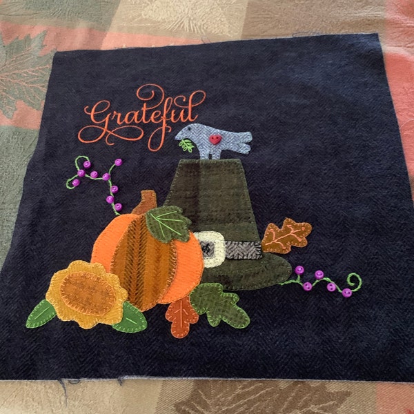 Fall Words Embroidery Designs Bundle: Thanksgiving Embroidery 4x4, 5x7 ...