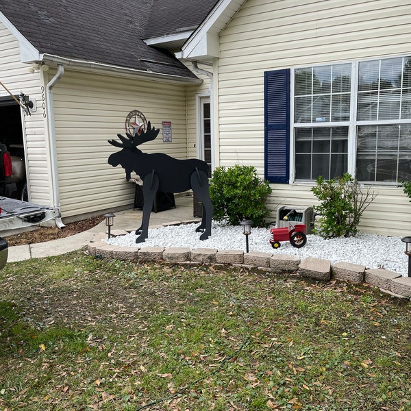 All-weather Large Black Moose Yard Display - Etsy