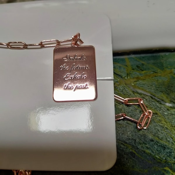 Personal Message Necklace • Personalized Quotes Necklace • Custom ...