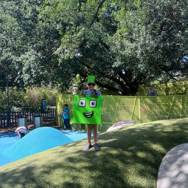 Numberblock Four Costume, Halloween Costume, Birthday Costume ...