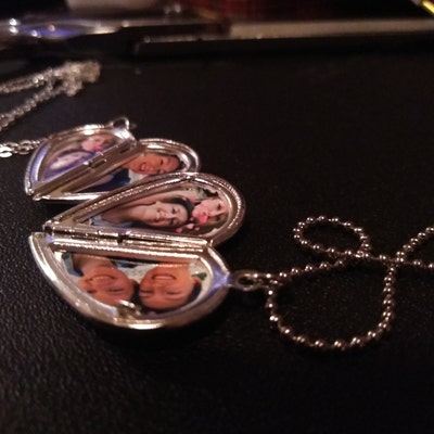 Heart Locket Matching Couples Necklace Set of 2 Photo Locket - Etsy