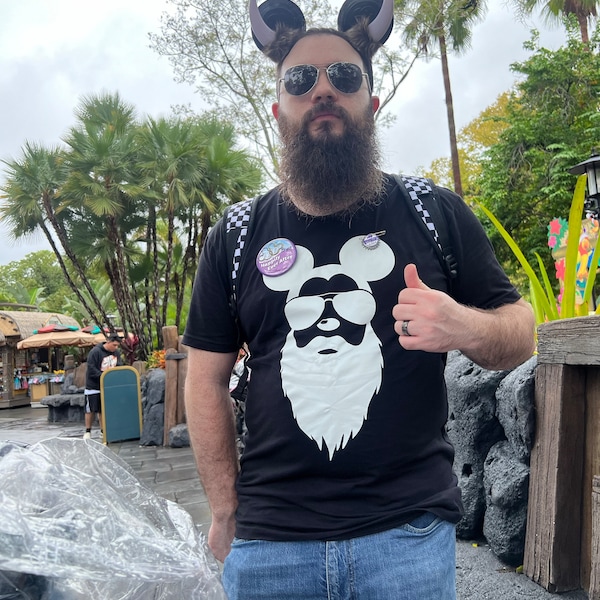 Disney Beard Mickey Head Shirt Family Vacation Disney Shirts - Disney ...