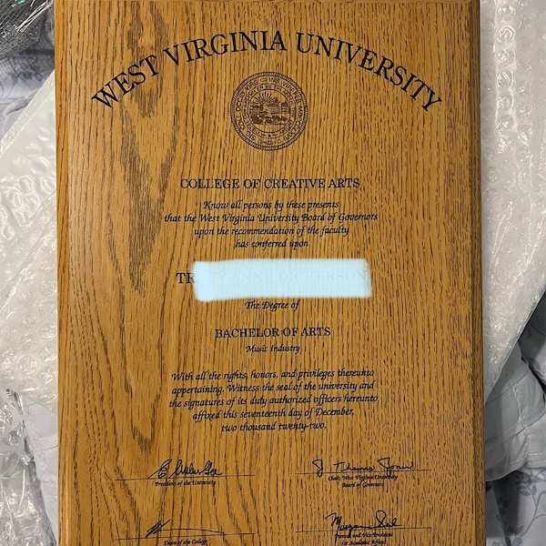 Handcrafted Diploma Frame, Custom Engraved Diploma Certificate ...