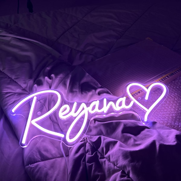 Custom Name Neon Sign Name Neon Sign Custom Neon Sign Wedding Neon Sign ...