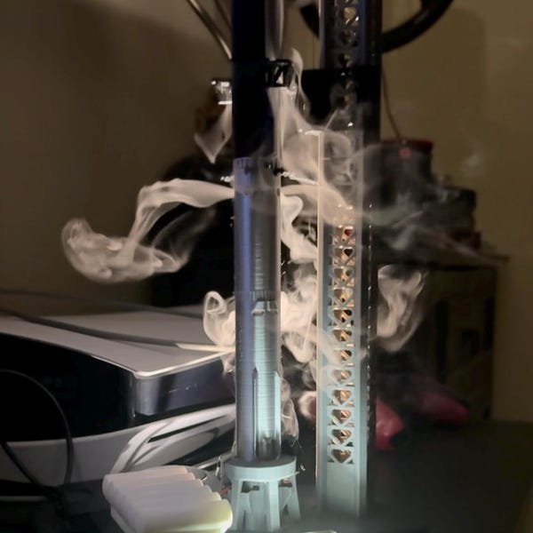 3D Printed Venting Starship Rocket - A Desktop Model of Spacex's ...