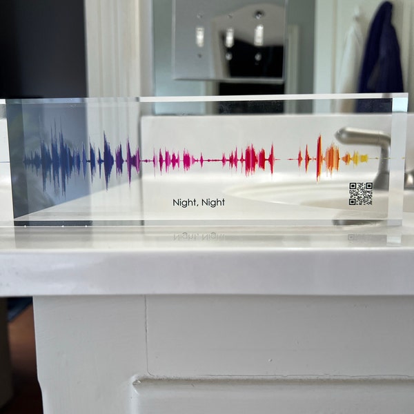 Artblox Soundwave Art With Scannable Qr Code Any Video Voice Recording ...