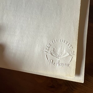 Library Book Embosser Custom Initials Monogram Ex Libris This Book ...