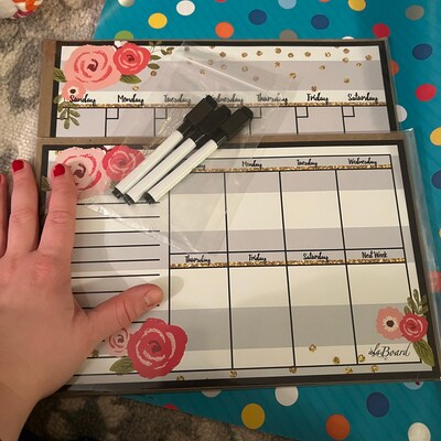 Calendar Combo 3 Pack Markers Monthly, Weekly, Note Board - Etsy