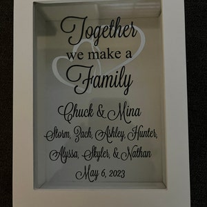 Blended Family Wedding Sand Ceremony Shadow Box Set Unity - Etsy