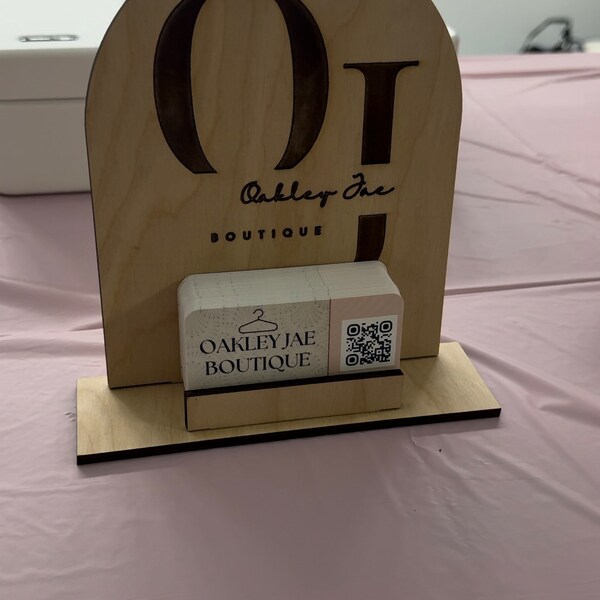 Custom QR Code Logo Sign Business Accessories Craft Fair Sign Social ...