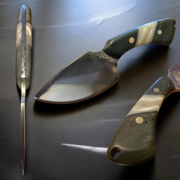 Cheese Burl, Curly Maple, and Walnut Combination Knife Scales - S-348 ...