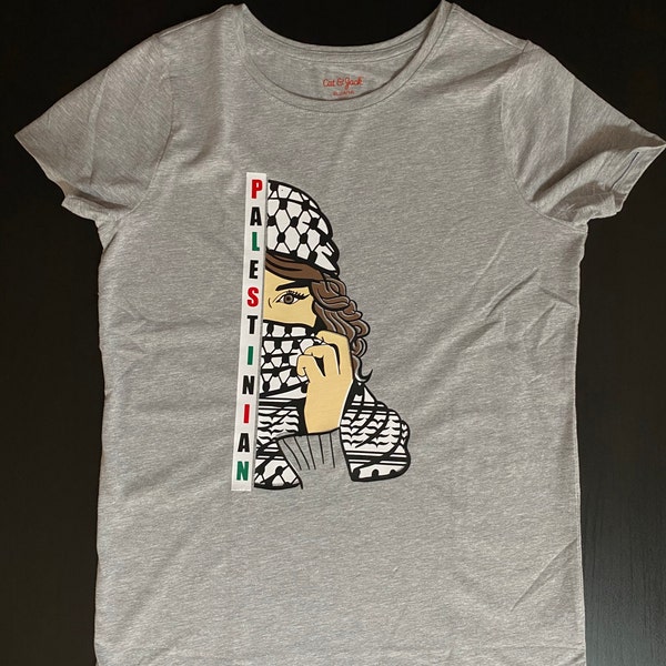 Palestinian | Layered SVG - Lady With Kufeya Scarf Cricut Designs Cut ...