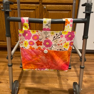 Woman's Walker Caddy With Lilies, Ready to Ship, Walker Tote Bag Purse ...