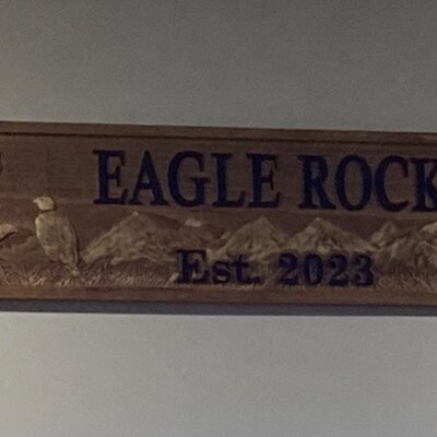 Custom Eagle Sign American Eagle Wall Art Front Door Sign Front Porch ...